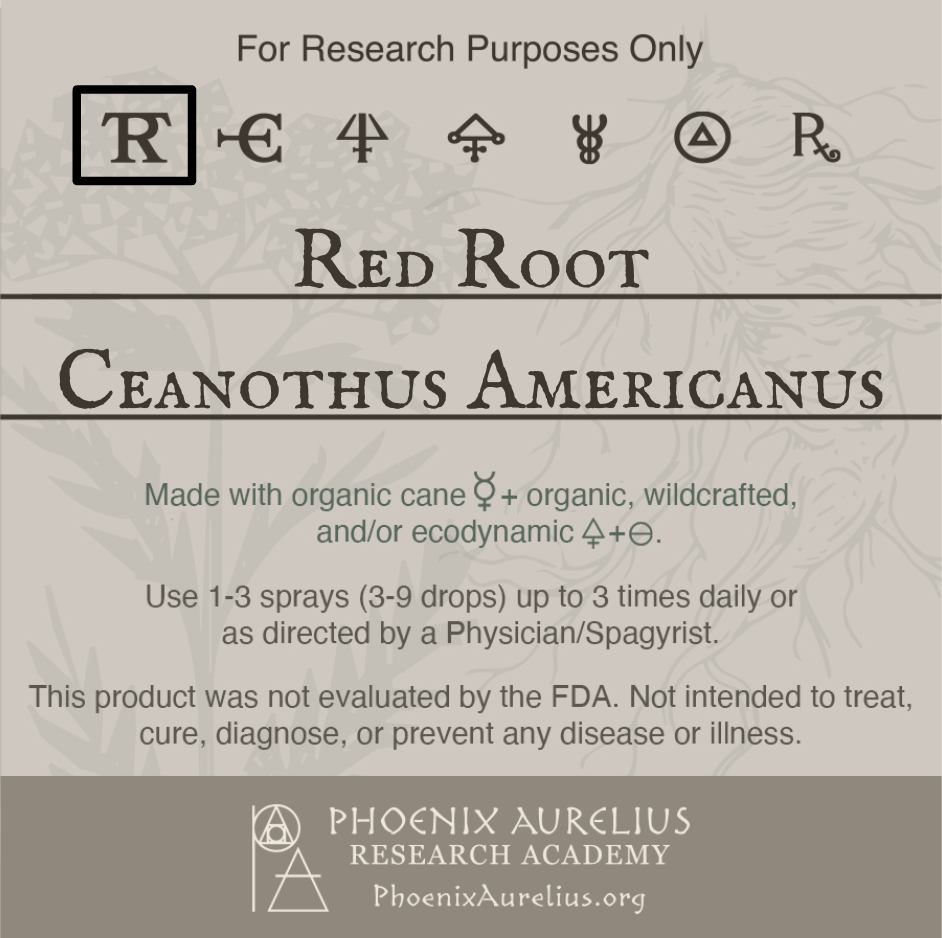 Red Root Spagyric Tincture – Phoenix Aurelius Research Academy