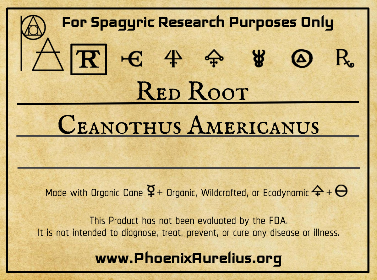 Red Root Spagyric Tincture – Phoenix Aurelius Research Academy